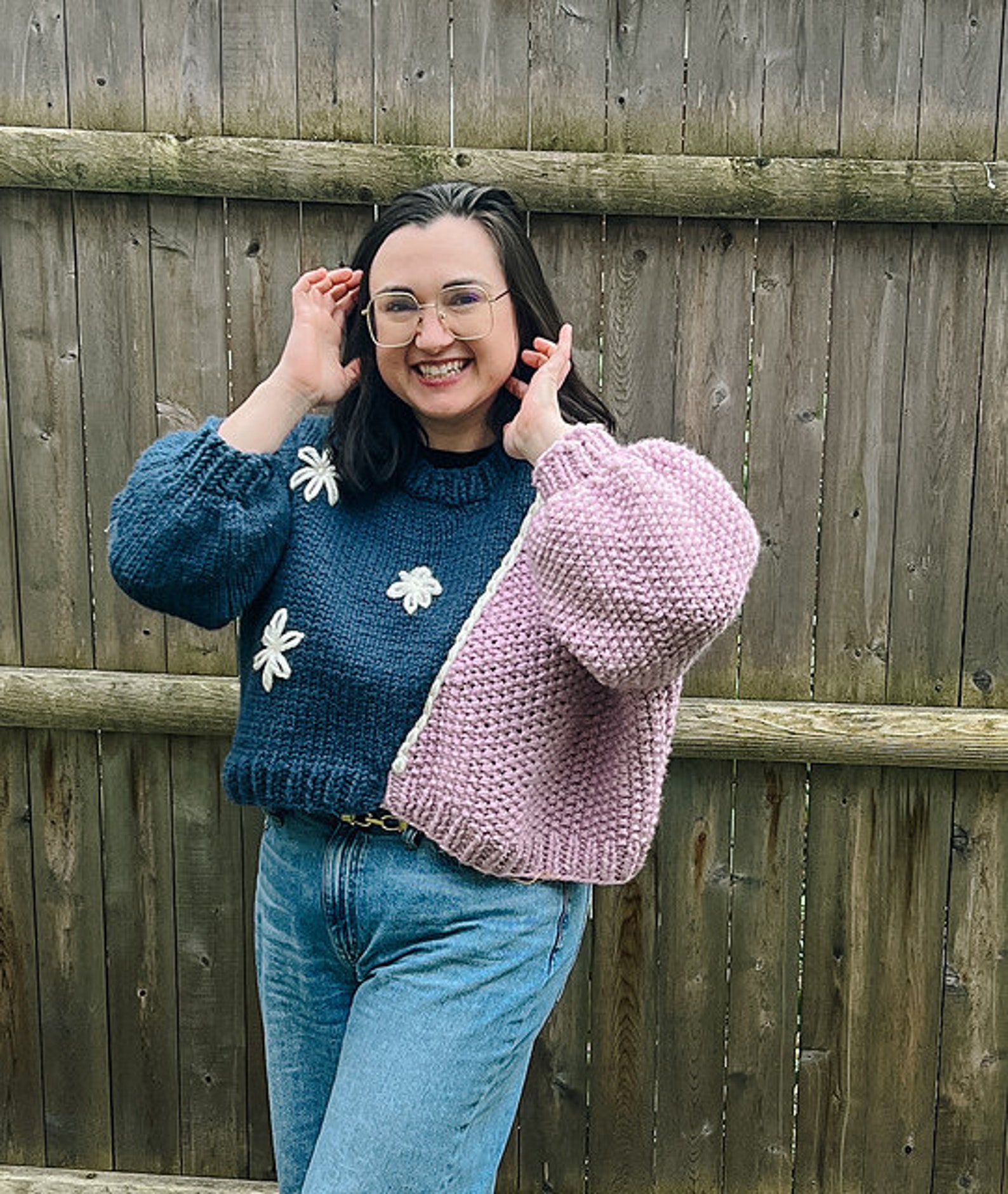 Knitting Pattern Daisy Chain Sweater Digital Download - Etsy