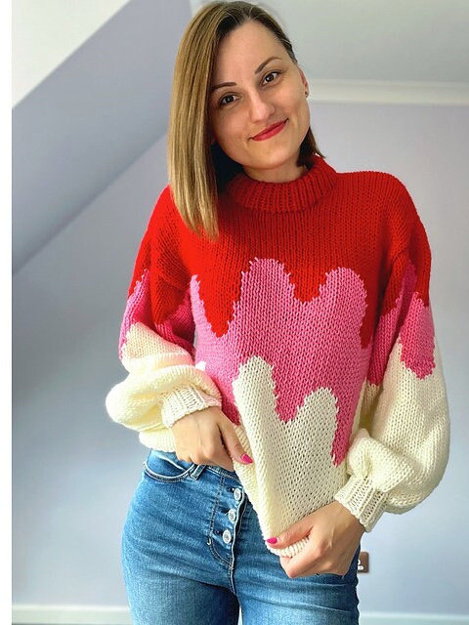 Knitting Pattern Get a Drip Sweater Digital Download - Etsy