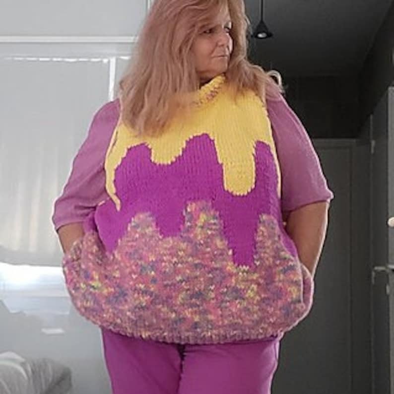 Knitting Pattern Get a Drip Vest Digital Download - Etsy
