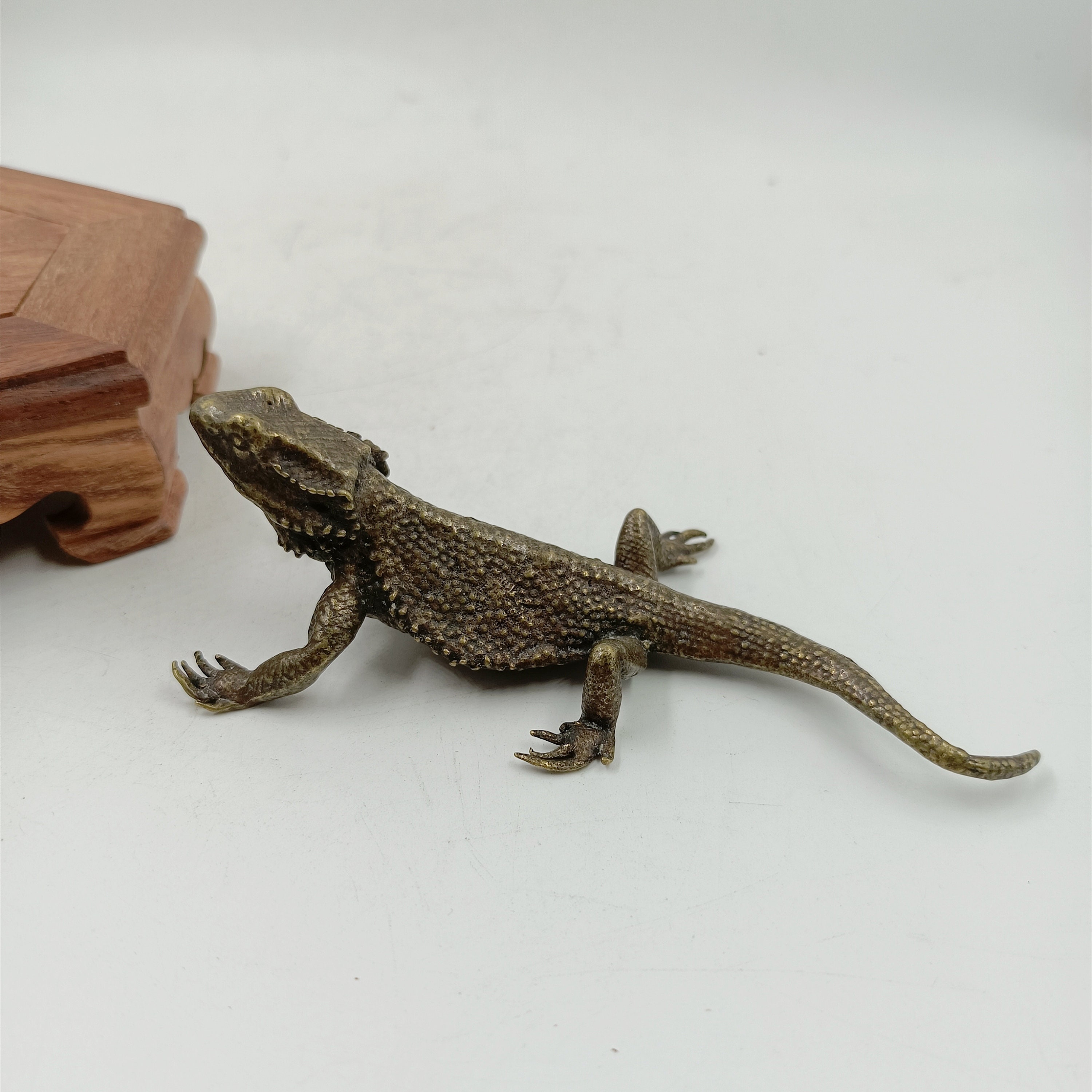 Copper Makes Delicate Lizard Statues Copper Makes Interesting - Etsy