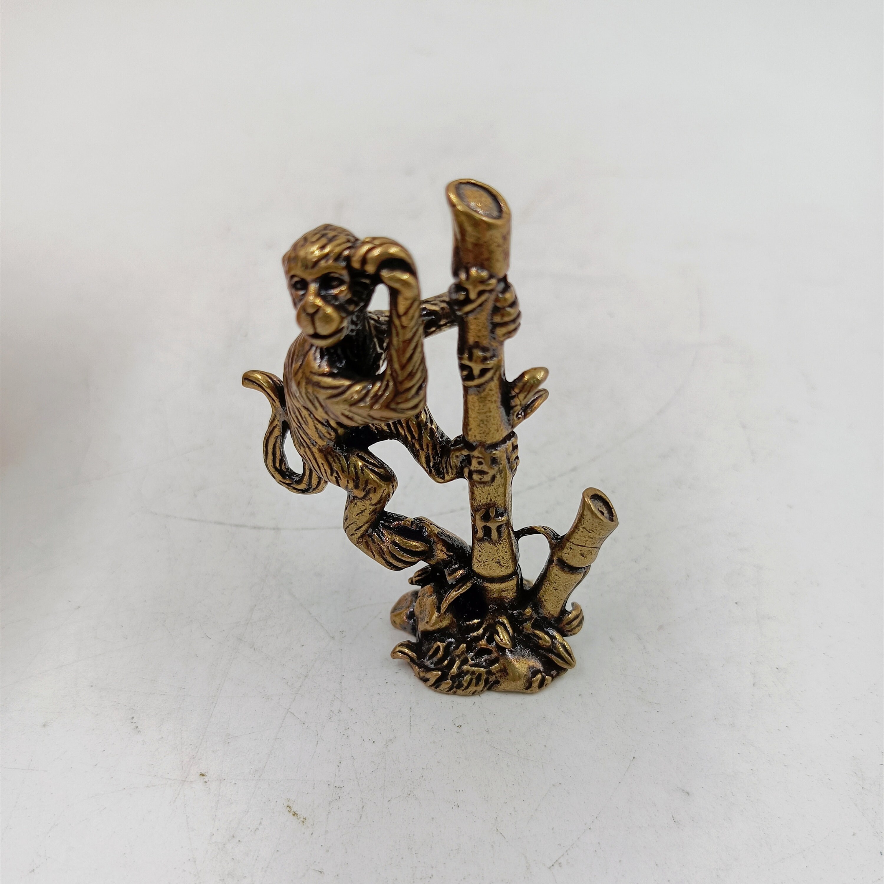 Vintage Brass Monkey Sculpture Antique Style Chinese Monkey - Etsy