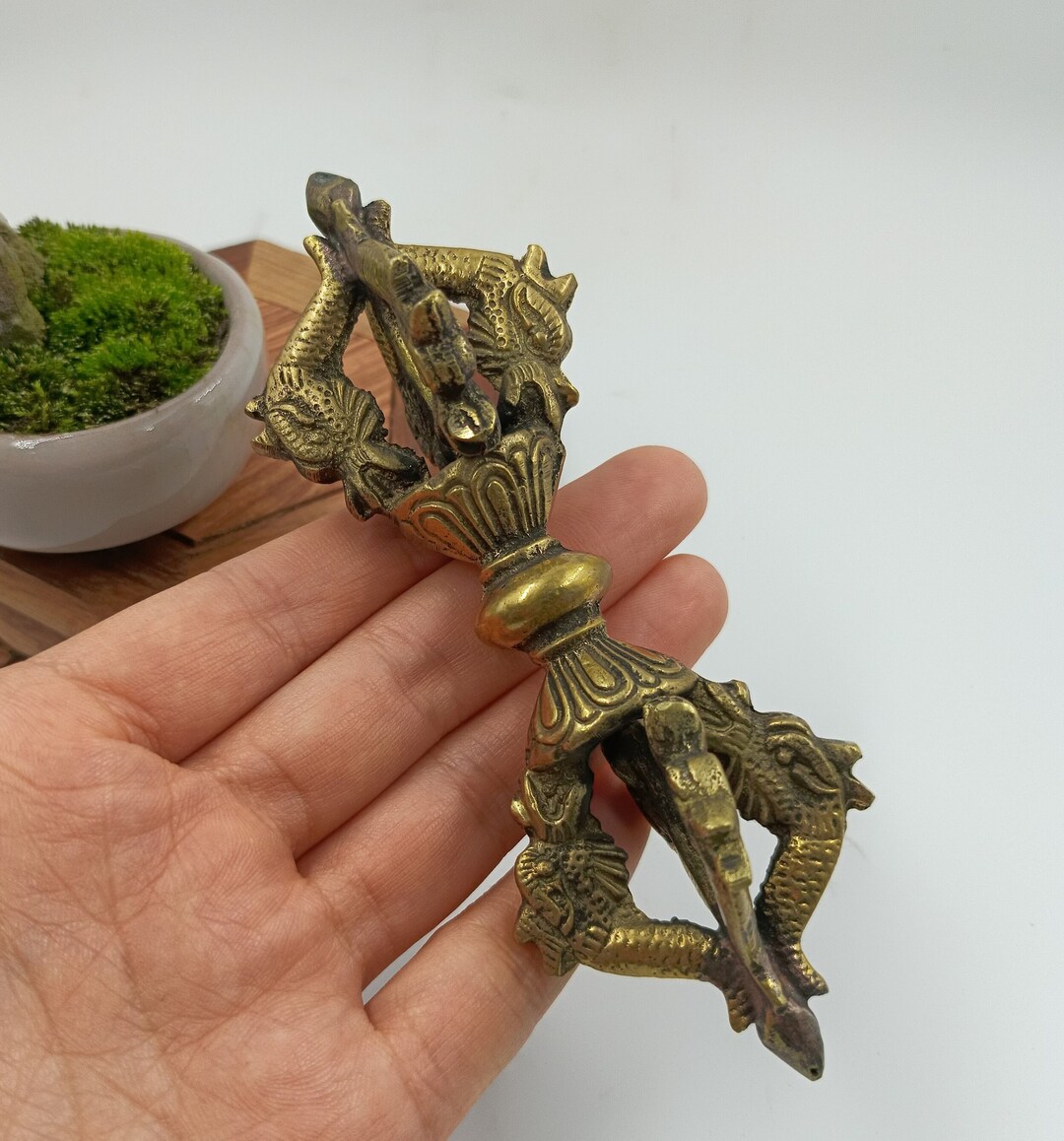 Copper Phurba Pestle Vajra ,wealth Phurba Pestle Tibetan Vajra Dorje ...