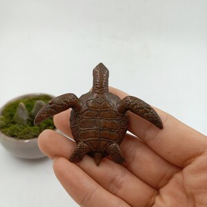 Retro Copper Brass Exquisite Cute and Delicate Sea Turtle Sculpture ...