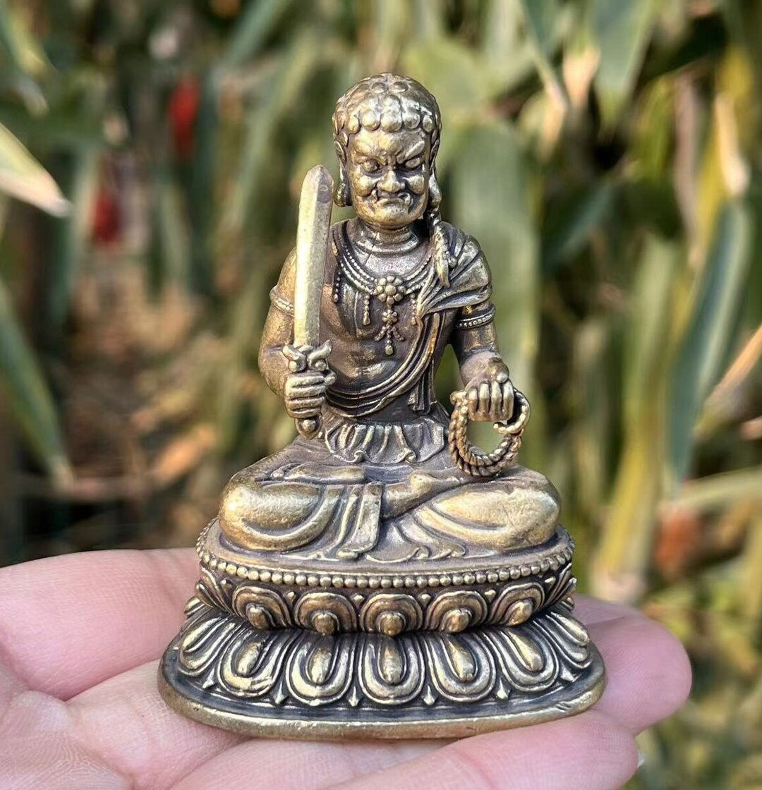 Mini Buddhist Antique Brassdharma Buddha Sitting Buddha, Peace Zen ...