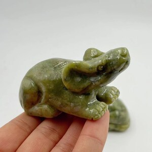 Natural Jade Carved Jade Mouse Sculpture, Hand Carved Small Rodents ...