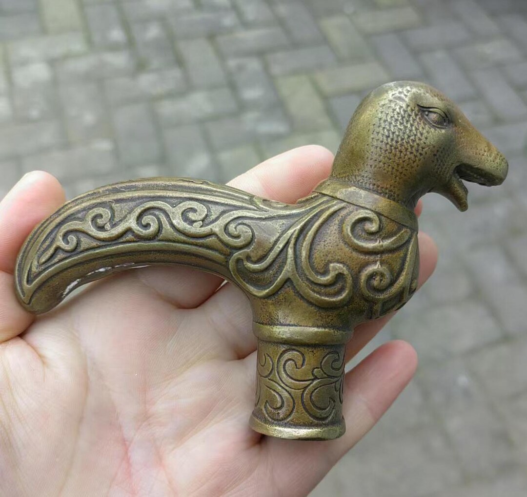 Walking Stick Cane Snake Animal Head Brass for Walking Stick,cast Cane ...