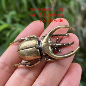 Set of 6 Copper Insect Statue Ornaments , Crafts Home Feng Shui Decor ...