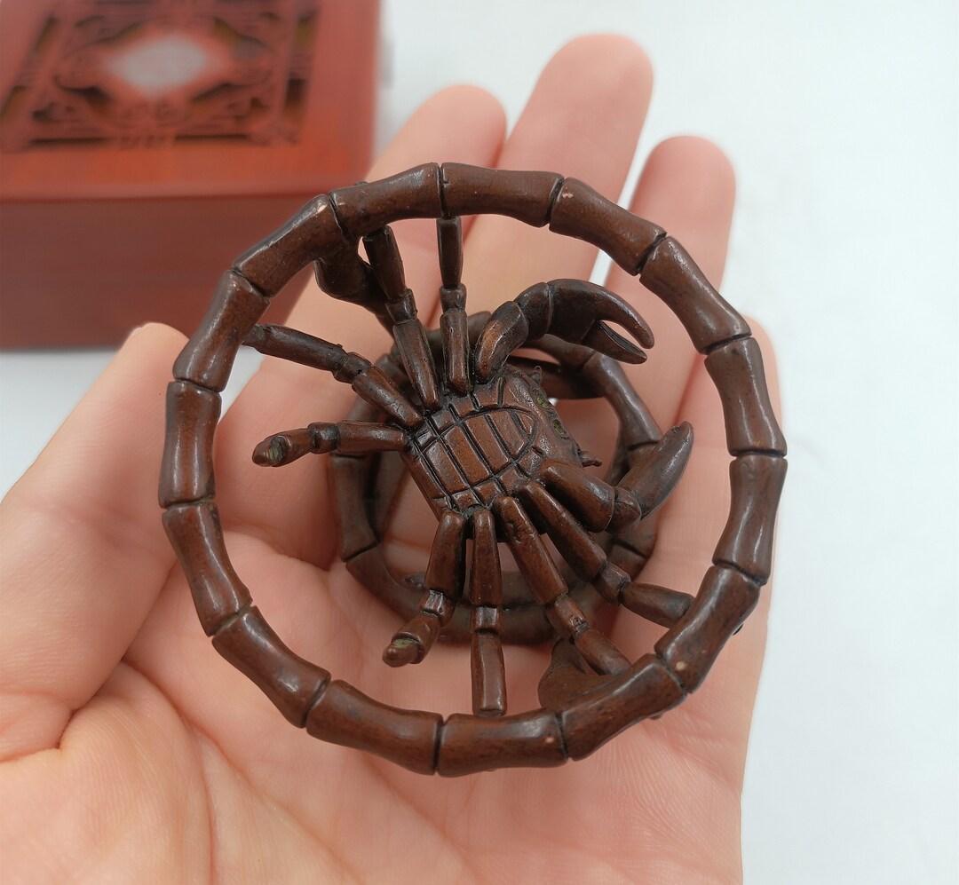 Solid Copper Crab Shape Stand, Tea Cup Base Holder, Cute Lucky Crab ...