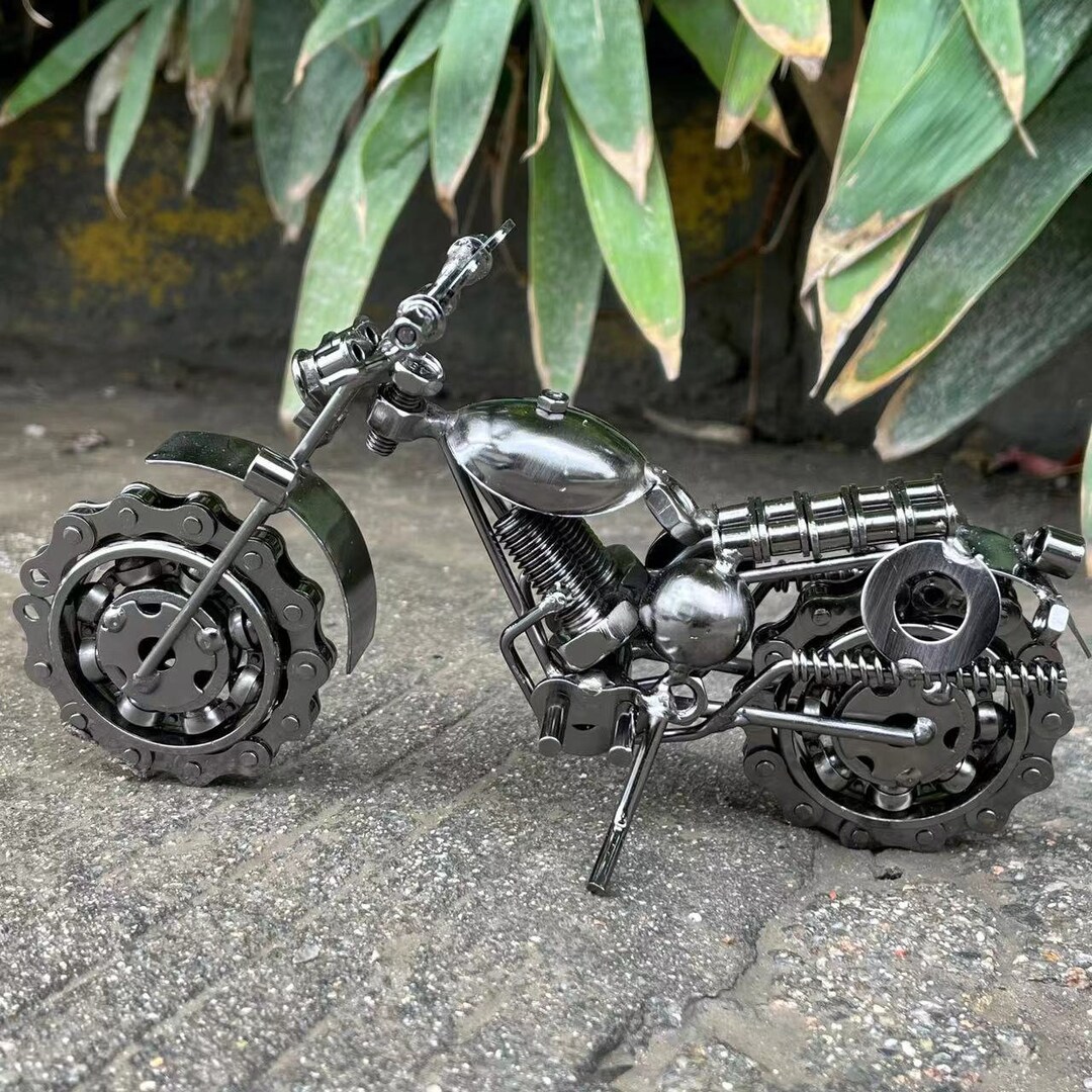 Metal Motorcycle Gift,iron Motorcycle Model,creative Metal Living Room ...