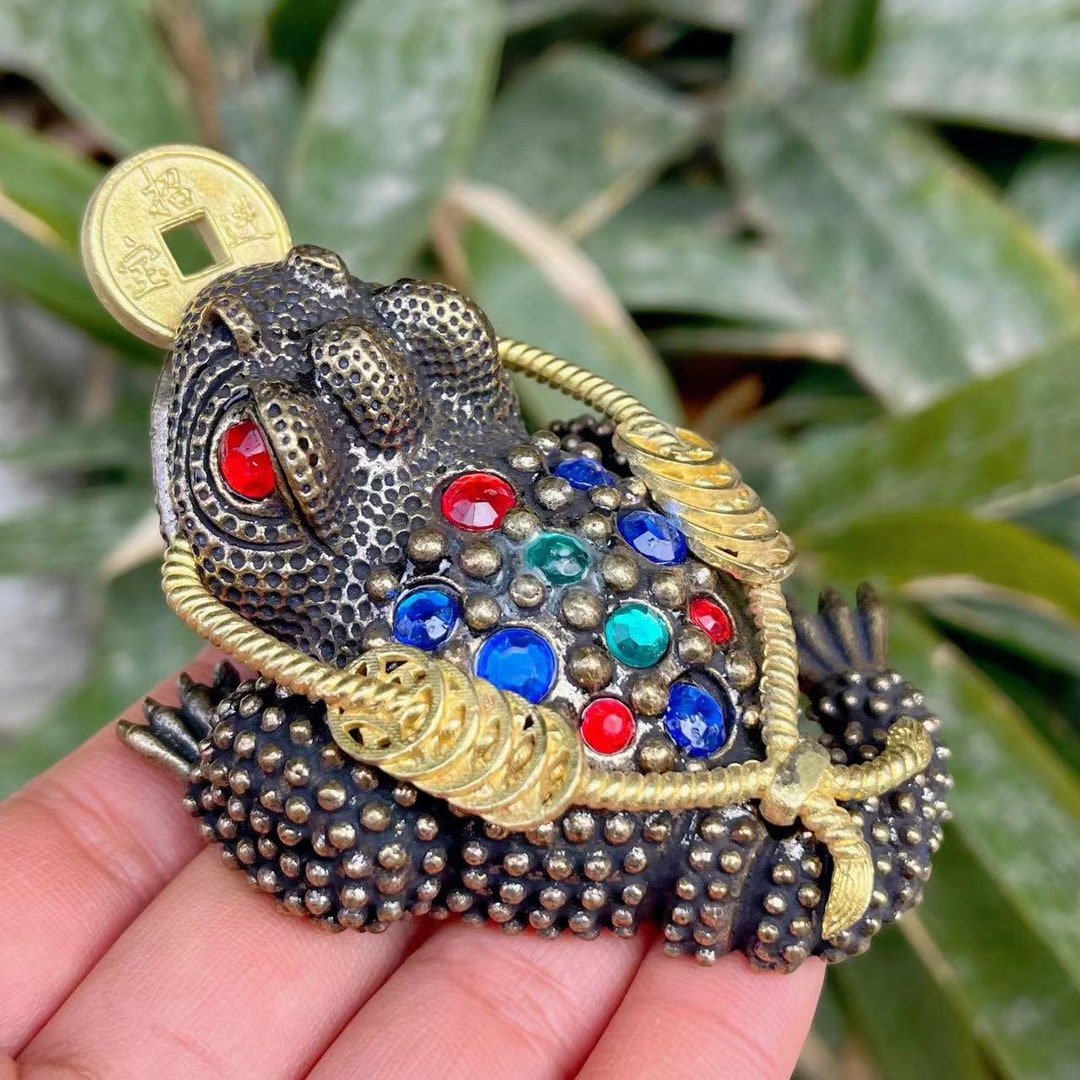 Three Legged Golden Toad Family Car Coffee Table Office Decor Gift ...