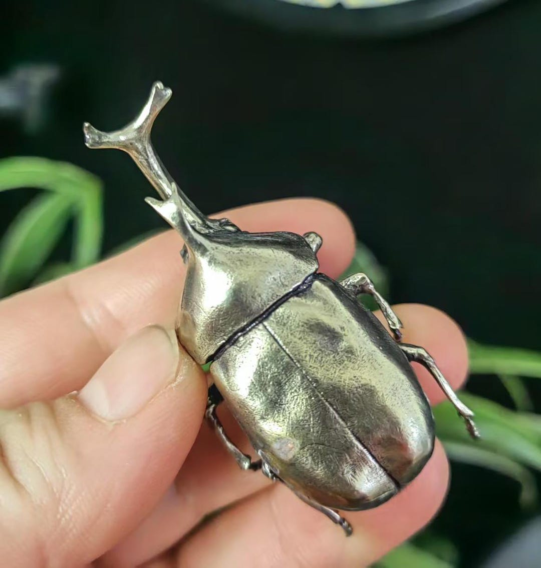 Copper Beetle Statue, Carved Beetle Tea Pet Statu, Home Decoration ...