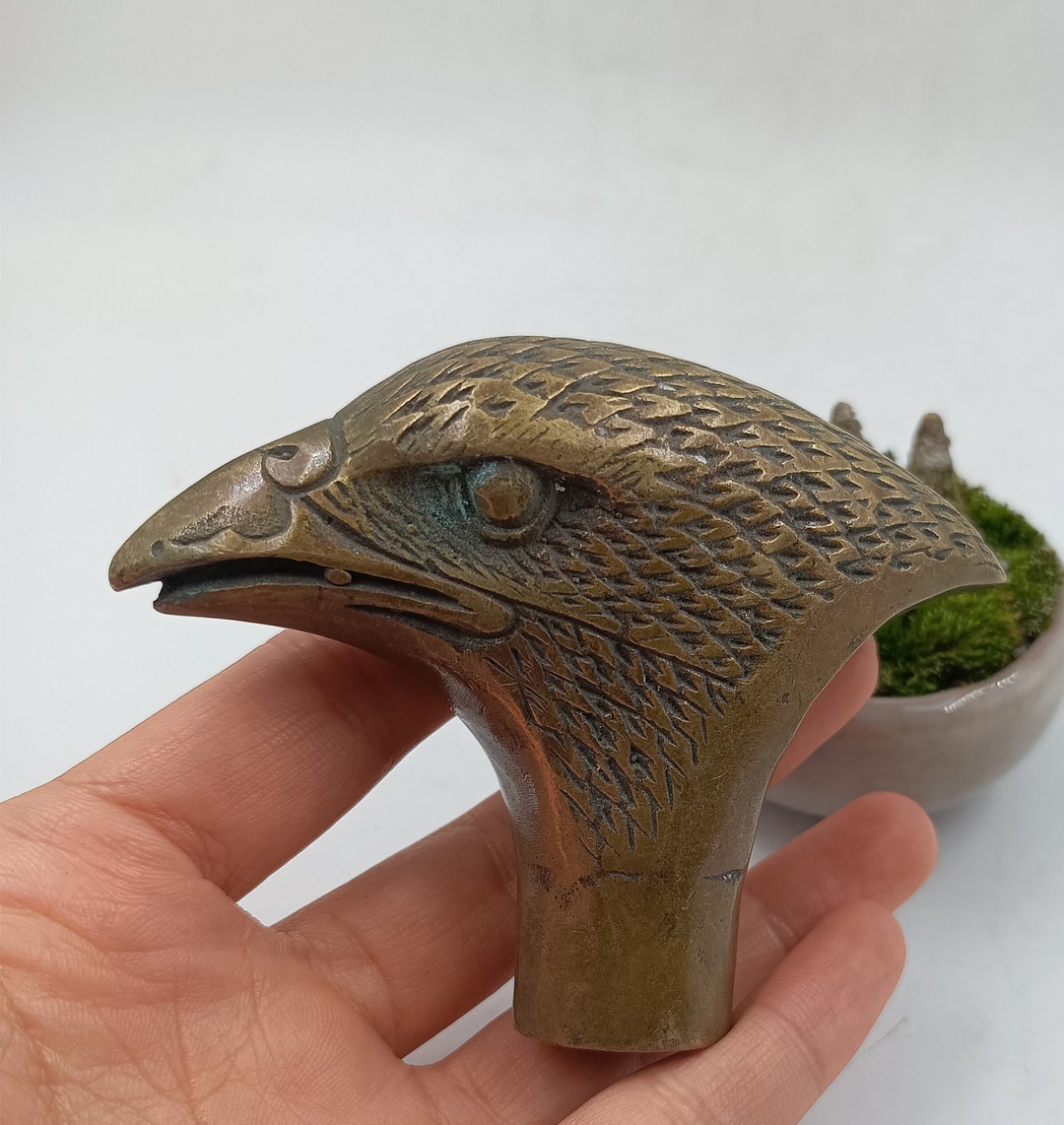 Walking Stick Cane Animal Head Brass Cane for Walking Stick Men & Women ...