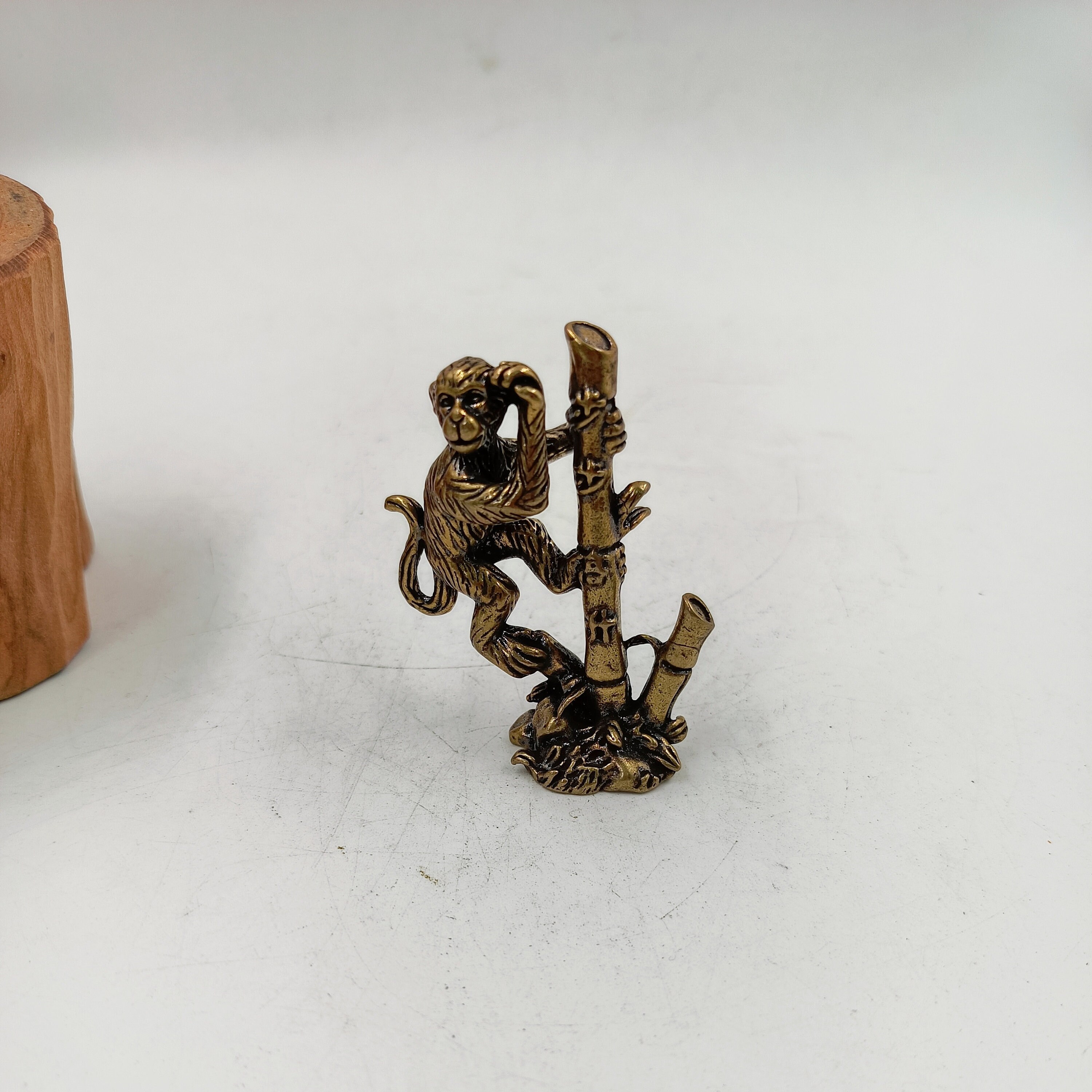 Vintage Brass Monkey Sculpture Antique Style Chinese Monkey - Etsy