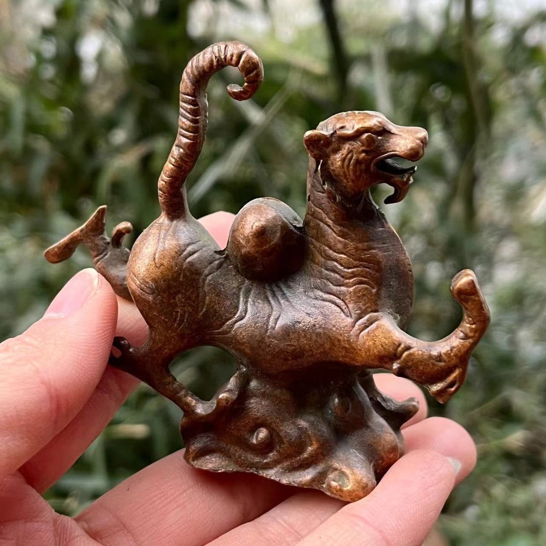 Copper Four-beast Guardian Sculpture — White Tiger Feng Shui Tea Art ...