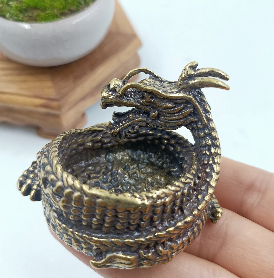 Mini Dragon Statue Hovering Dragon Statue Ornament Incense Burner ...