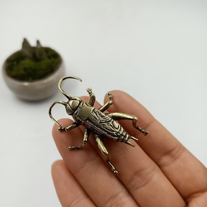 Set of 7 Brass Beetle Locust Miniature,decoration House Accessories for ...