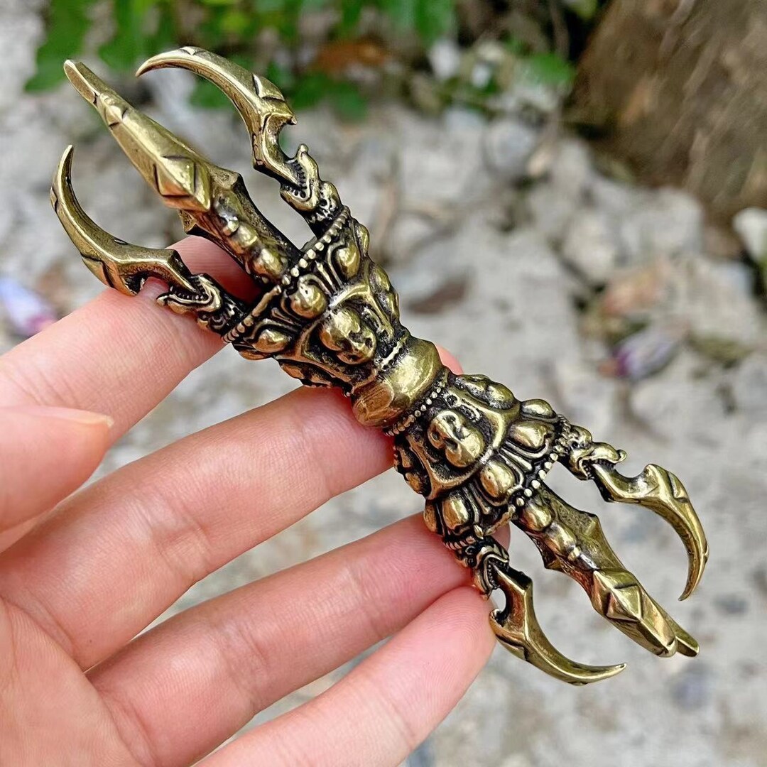 Tibet Copper Phurba Pestle Vajra ,wealth Pestle Tibetan Vajra Dorje ...