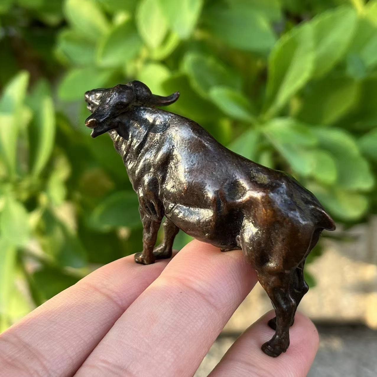 Feng Shui Copper Good Luck Bull Collectible Brass Folk - Etsy