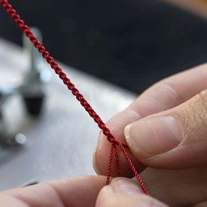Super Fine Red Line Cord Bracelet 0.5mm 极细红绳 - Etsy