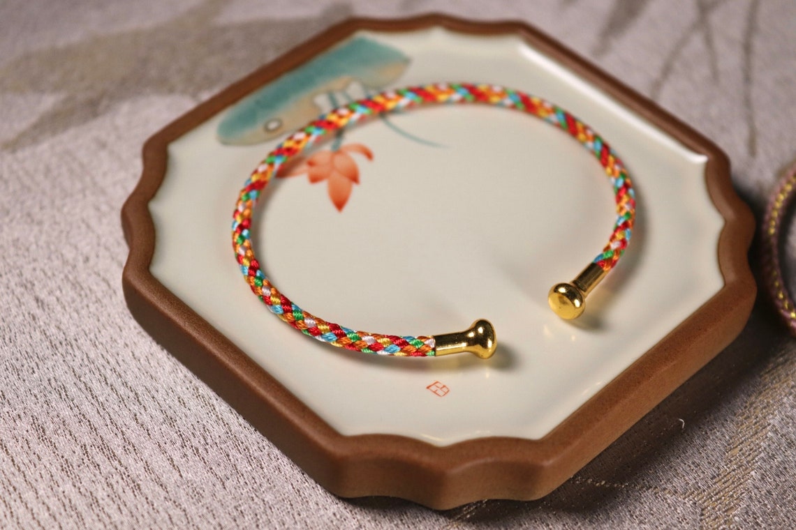 Chinese Cord Braided Bracelet Bangle - Etsy