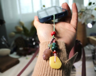 Handmade Chinese Jade Saft Clasp Phone Charm - Etsy