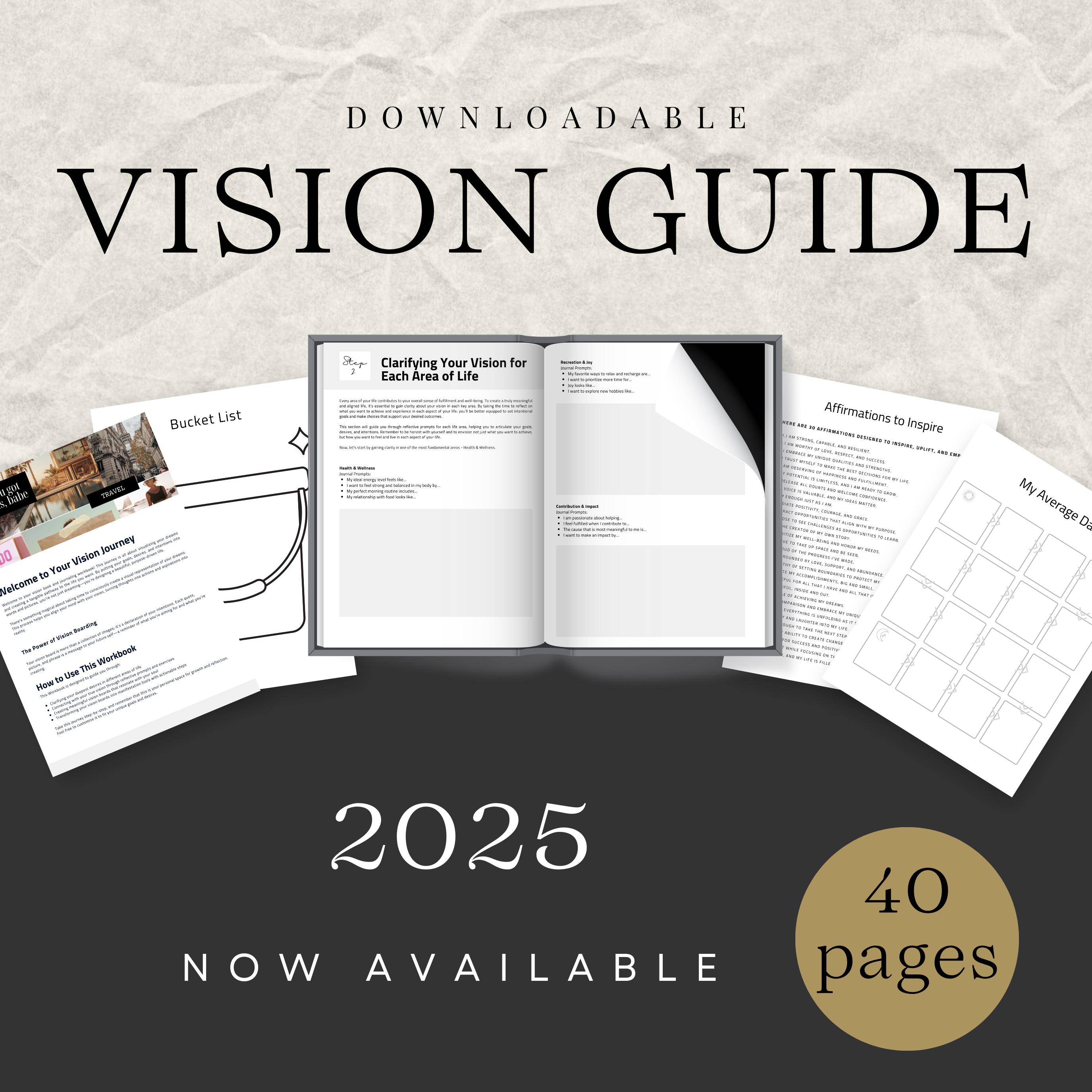 2025 Printable Vision Board Bundle With 800+ Printable Photos ...