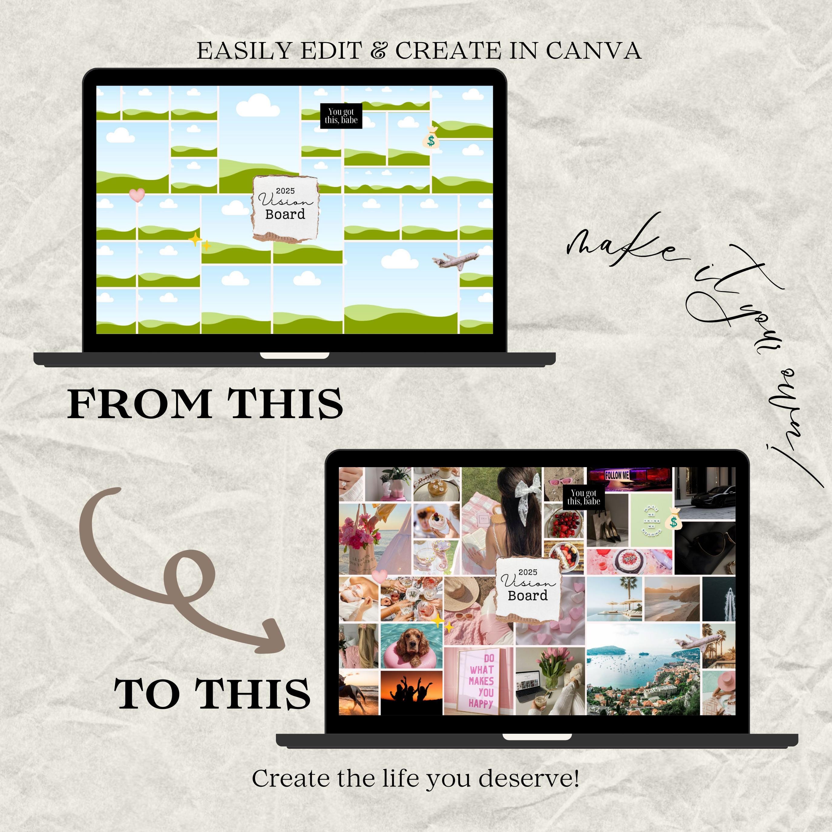 2025 Printable Vision Board Bundle With 800+ Printable Photos ...
