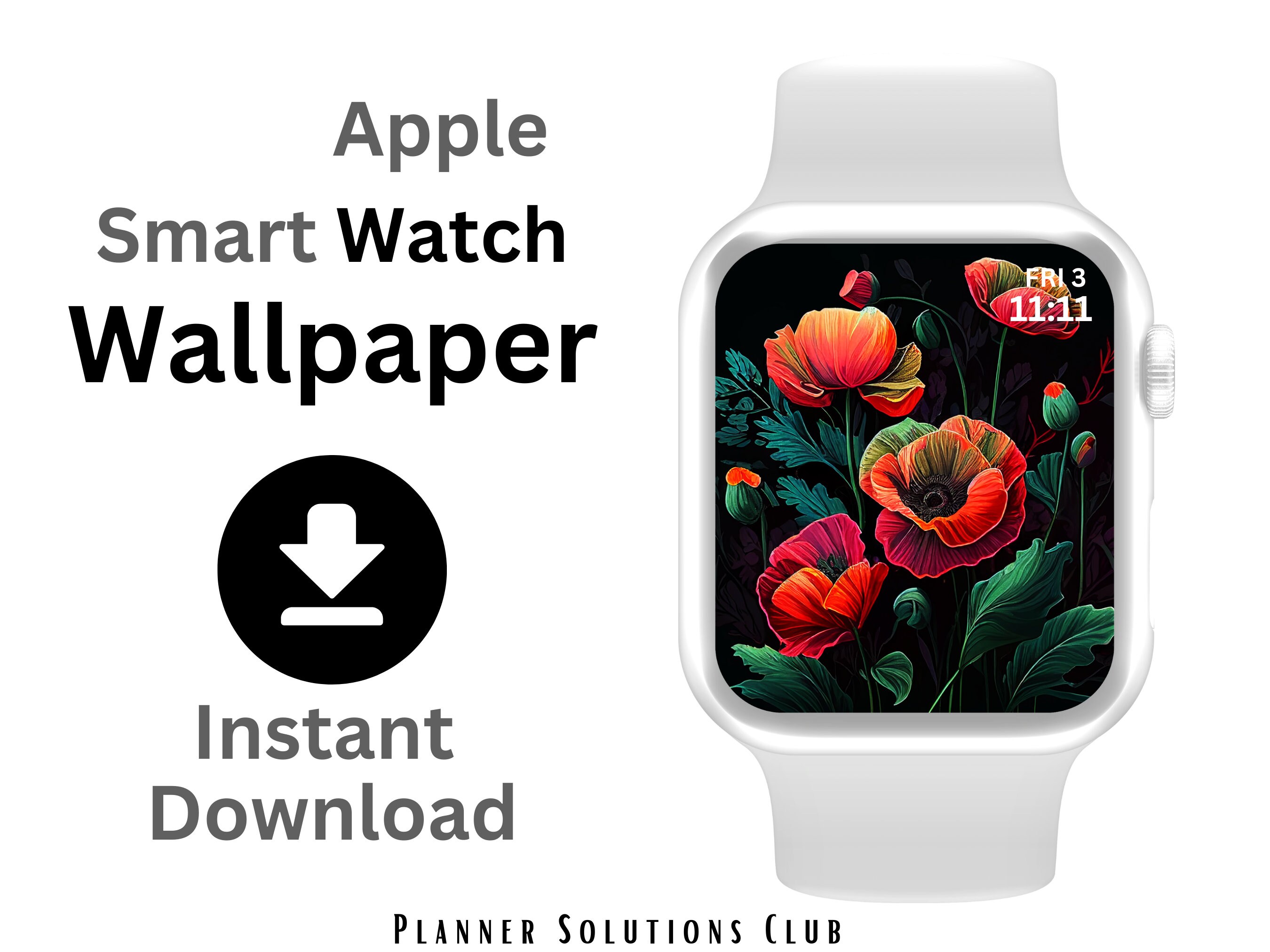 Retro Watch Wallpaper, Smart Watch Face, Apple Watch Watch Background ...