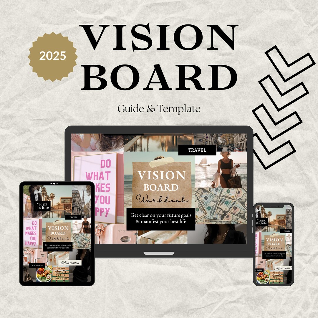 2025 Printable Vision Board Bundle With 800+ Printable Photos ...