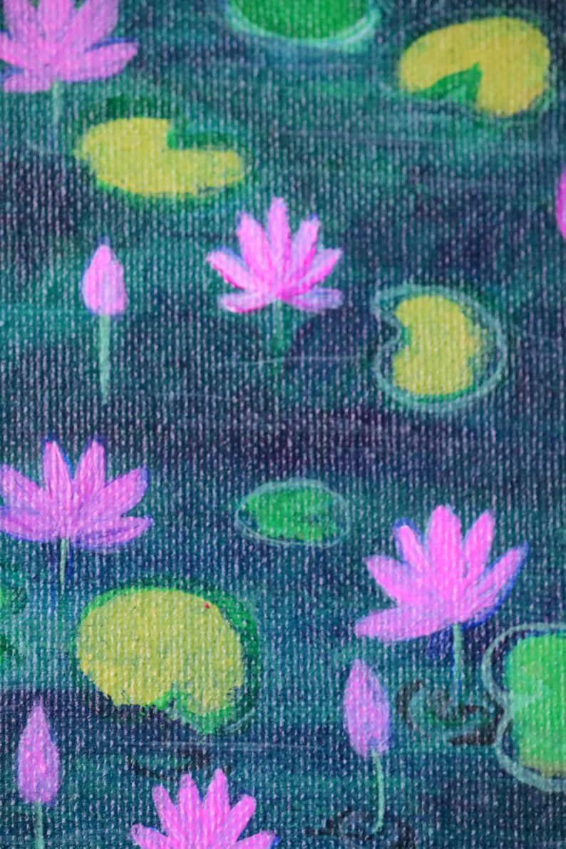 Lotus Pond Abstract - Etsy