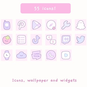 Sakura App Icons Pack | Phone Theme | Cute Wallpapers | Ios & Android ...
