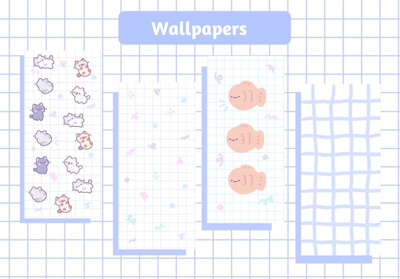 Cute Cats App Icons Pack Phone Theme Cute Wallpapers Ios - Etsy