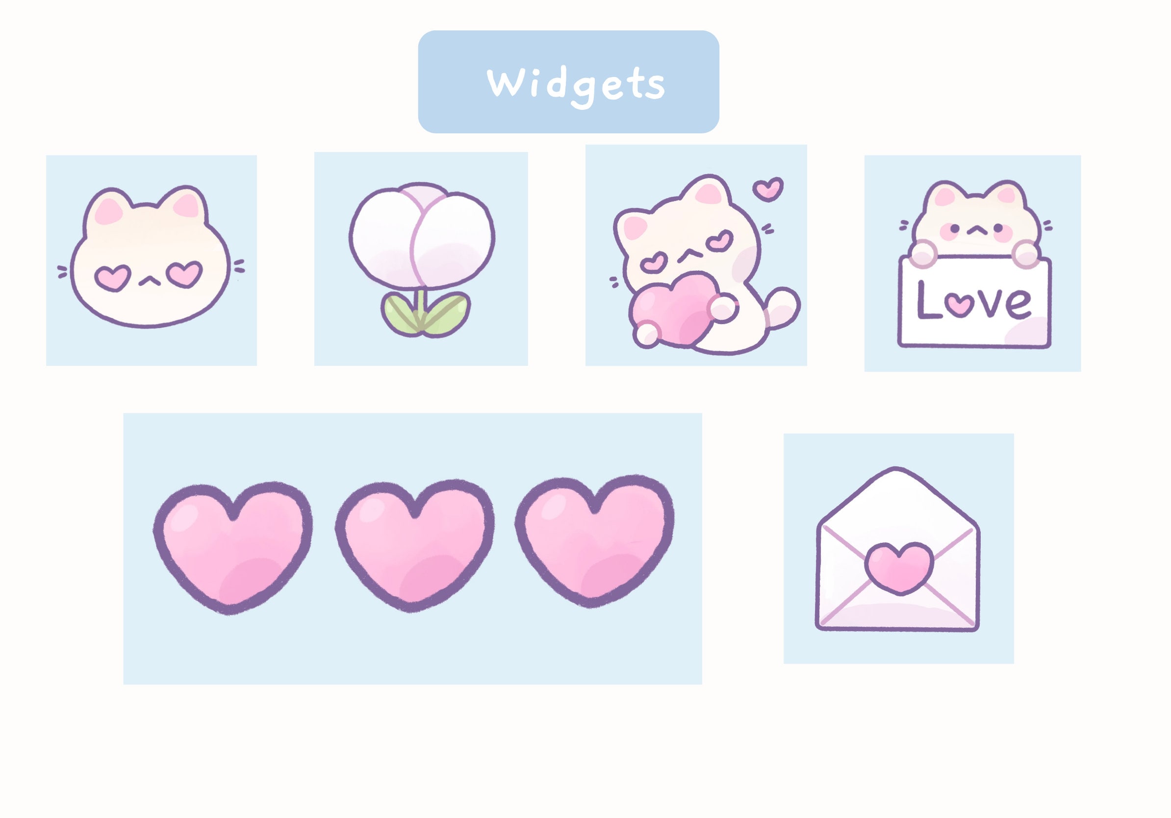 Love Letter Icon Pack | Phone Theme | Cute Wallpapers | Ios & Android ...