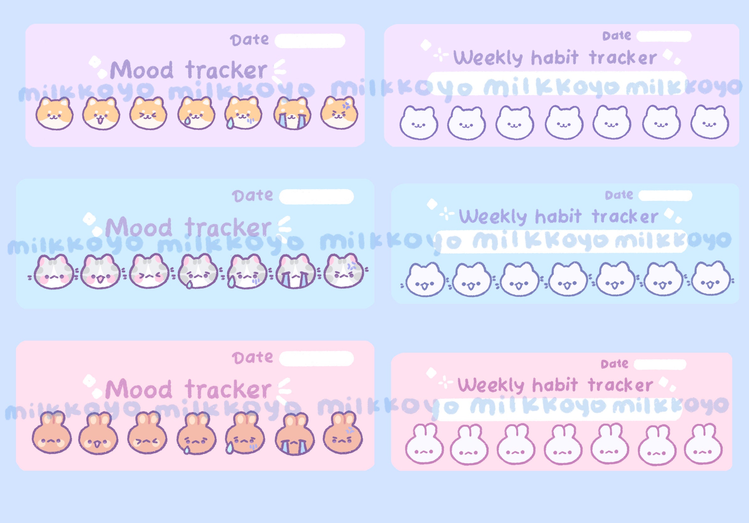 Cute Digital Stickers Precropped Stickers Cute Digital Planner Stickers ...