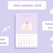 Mini Calendar 2023 Polaroid Size Cute Calendar Instant Download - Etsy