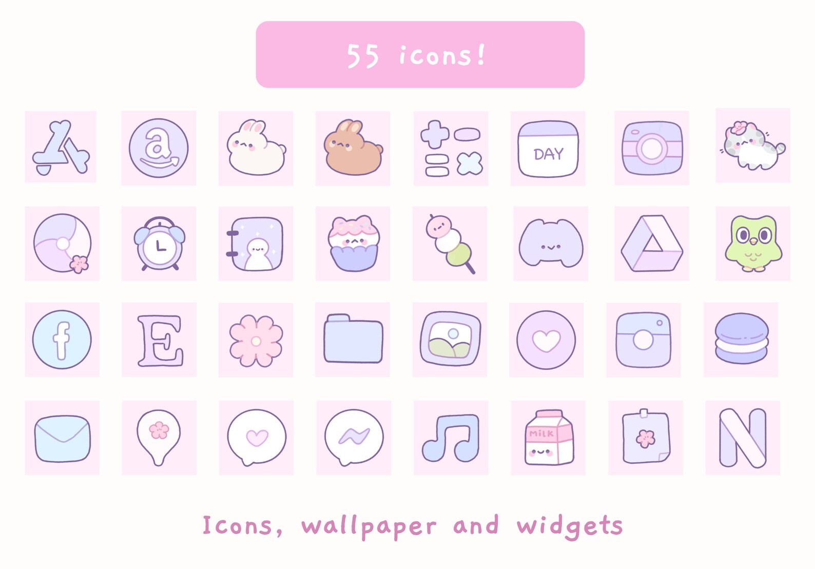 Sakura App Icons Pack | Phone Theme | Cute Wallpapers | Ios & Android ...