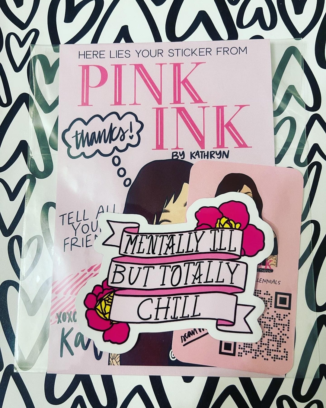 Mentally Ill but Totally Chill, Mental Illness Sticker, Mental Health ...