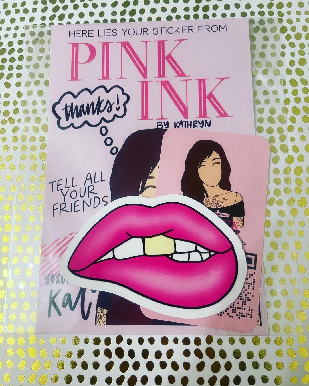 Gold Tooth Sticker, Gold Tooth Decal, Lips Sticker, Lips Decal, Cute ...