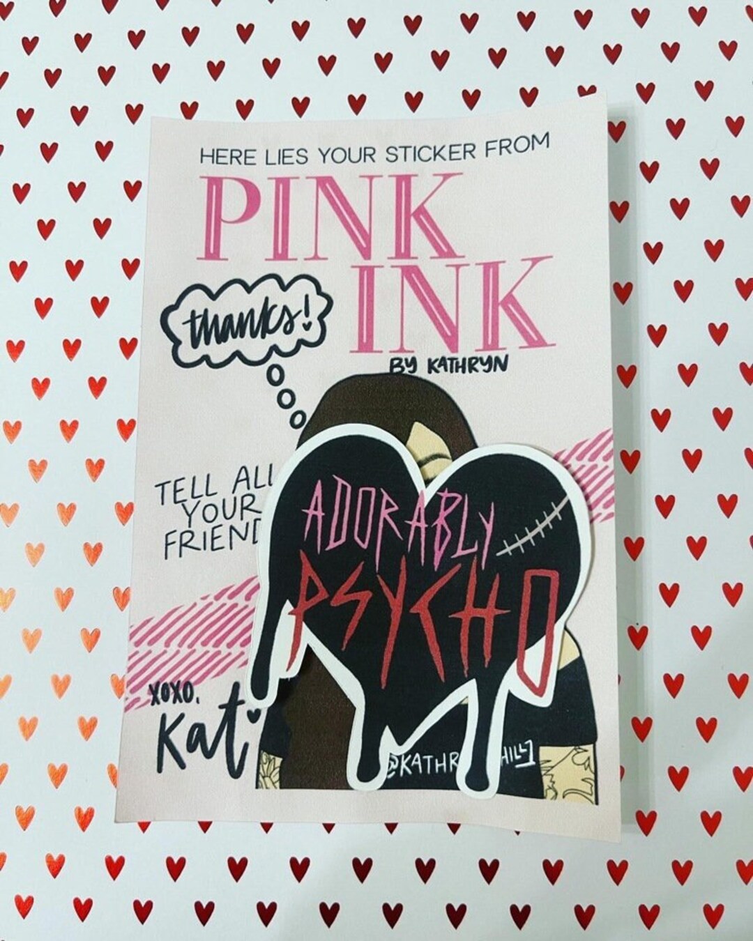 Psycho Sticker, Adorable Sticker, Goth Sticker, Psycho Decal, Adorable ...