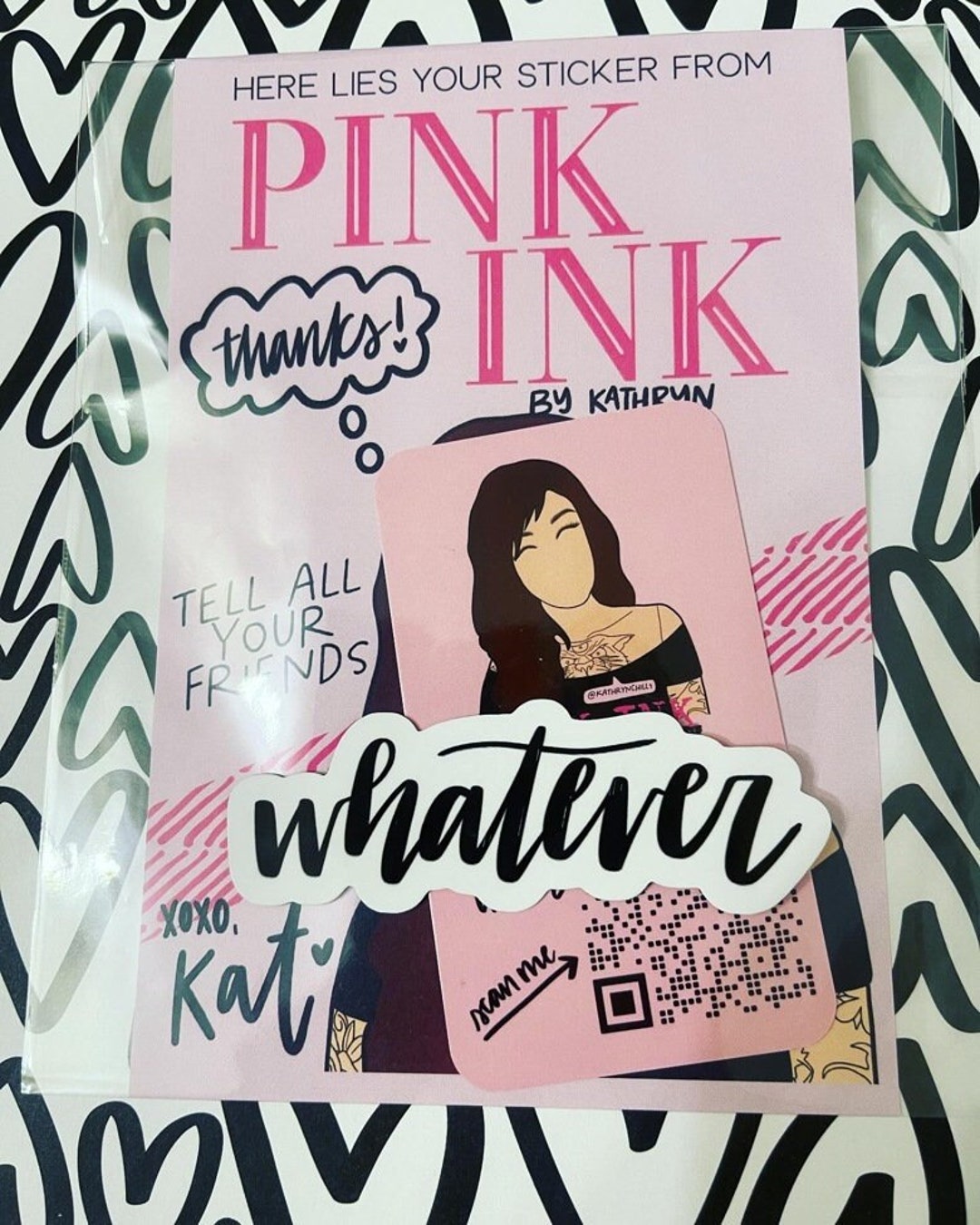 Whatever Sticker, Whatever Decal, Script Sticker, Script Decal, Word ...