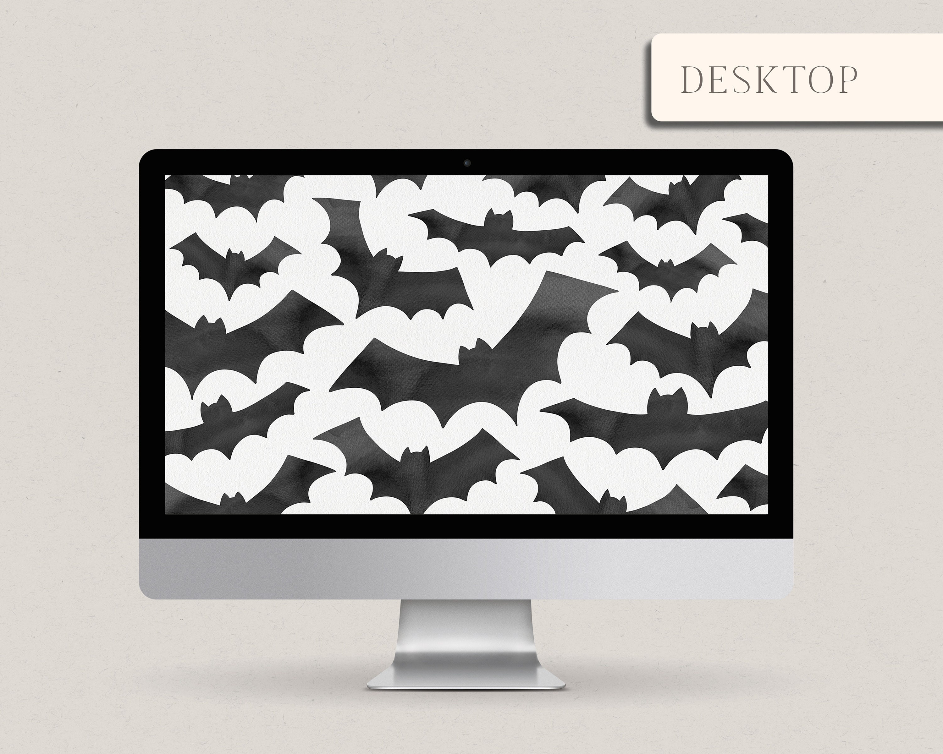 Halloween Bats Wallpaper: Spooky Tech Background (digital Download) - Etsy