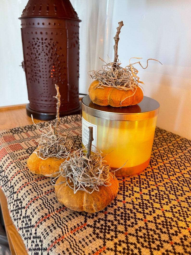 Mini Primitive Pumpkins - Etsy