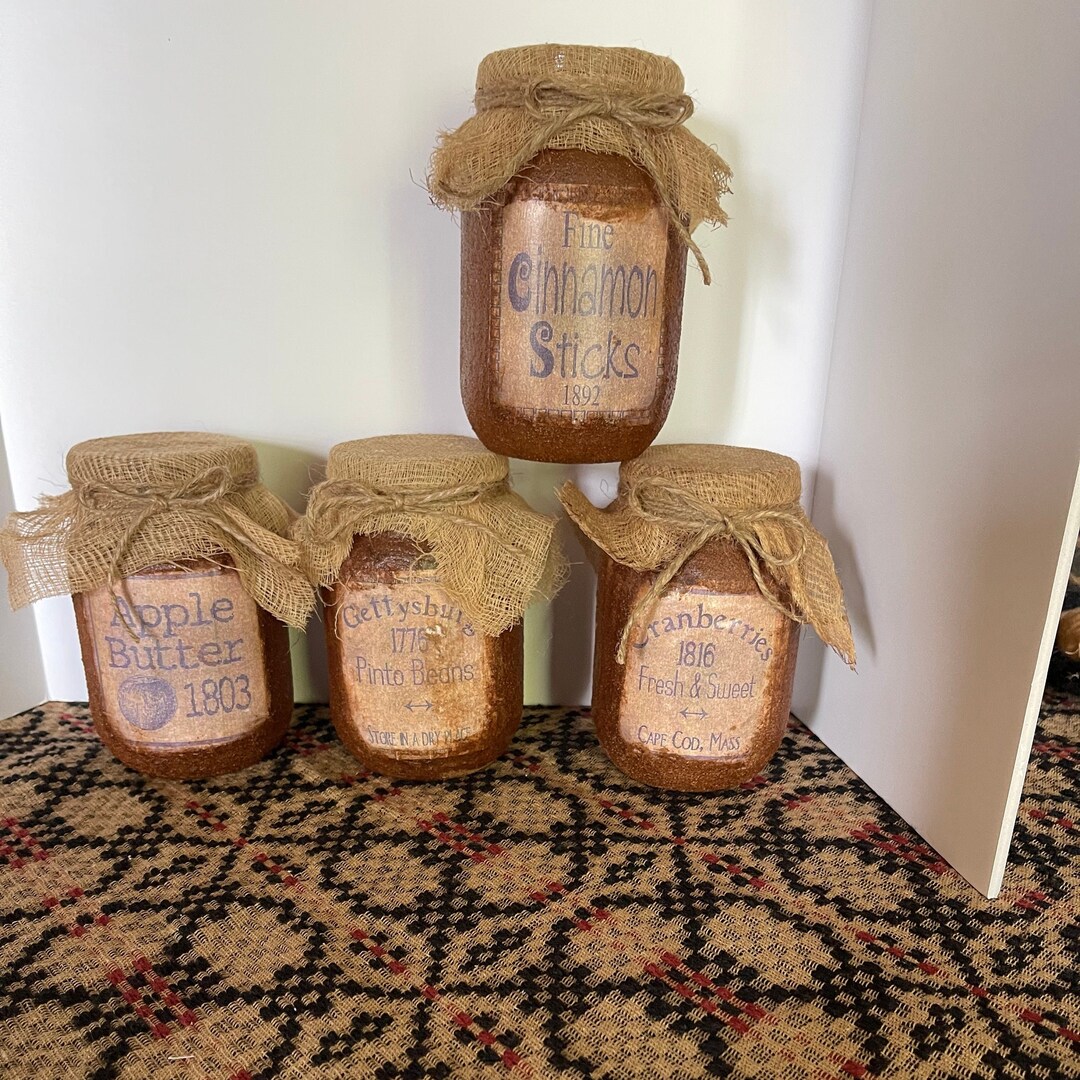 Primitive Pantry Jars, Pantry Jars - Etsy