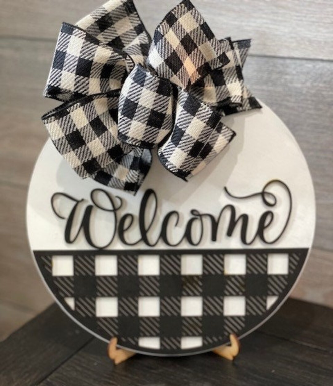Black and White Welcome Sign - Etsy