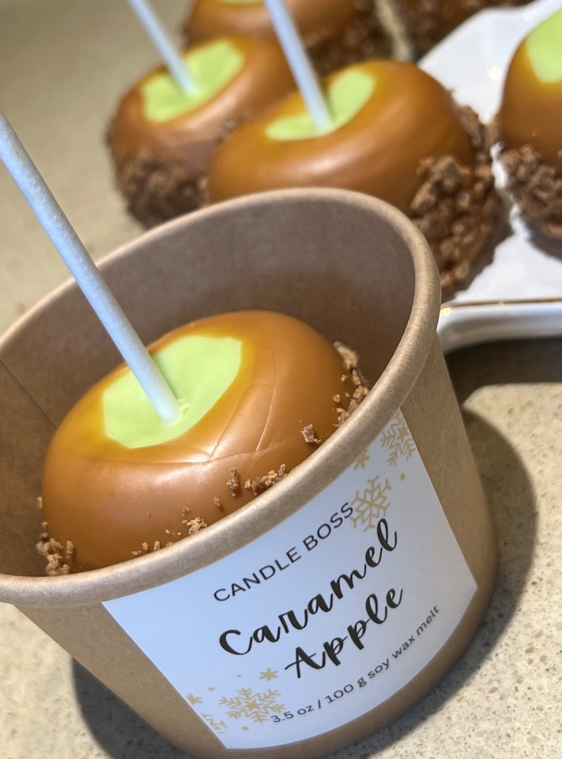 Caramel Apple Wax Melt Realistic Food Wax Fake Food Soy - Etsy