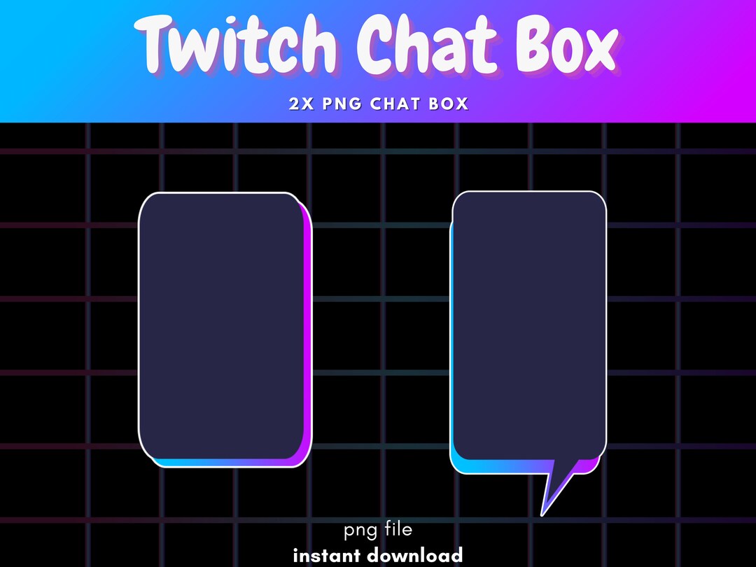 Nebula Chat Box 2 in a Pack Twitch & Youtube Stream - Etsy