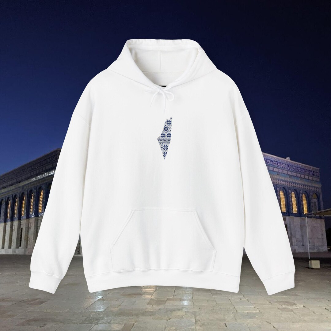 Palestine Embroidery Hoodie, Palestinian Heritage Sweatshirt ...