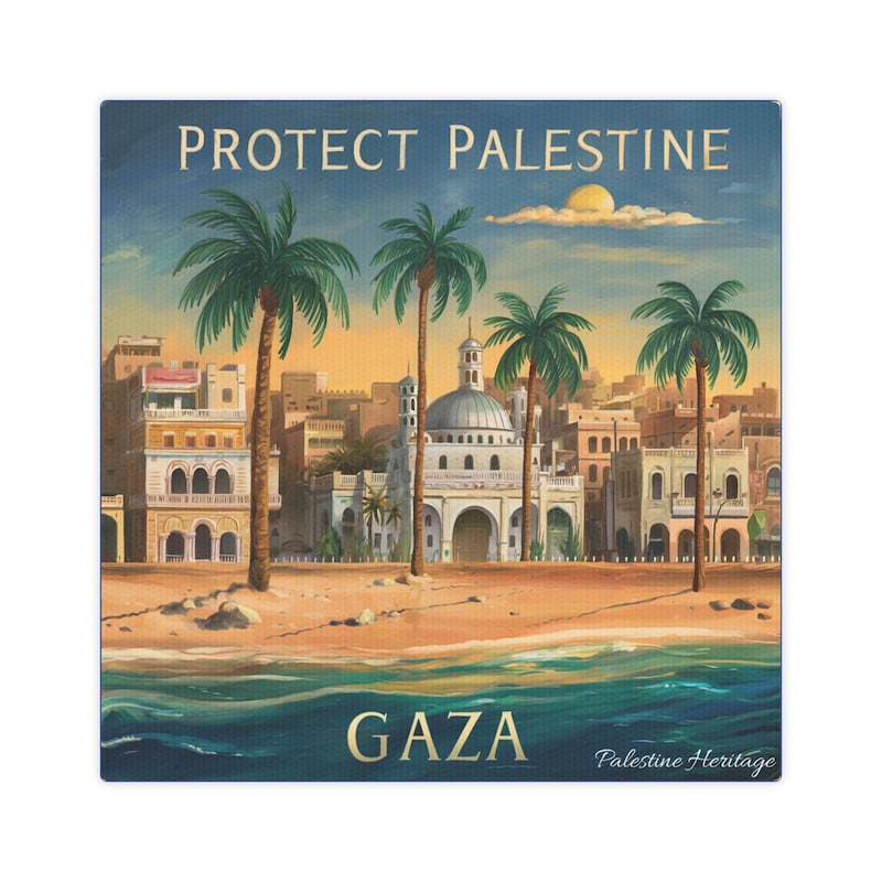 Gaza Art Canvas - Etsy