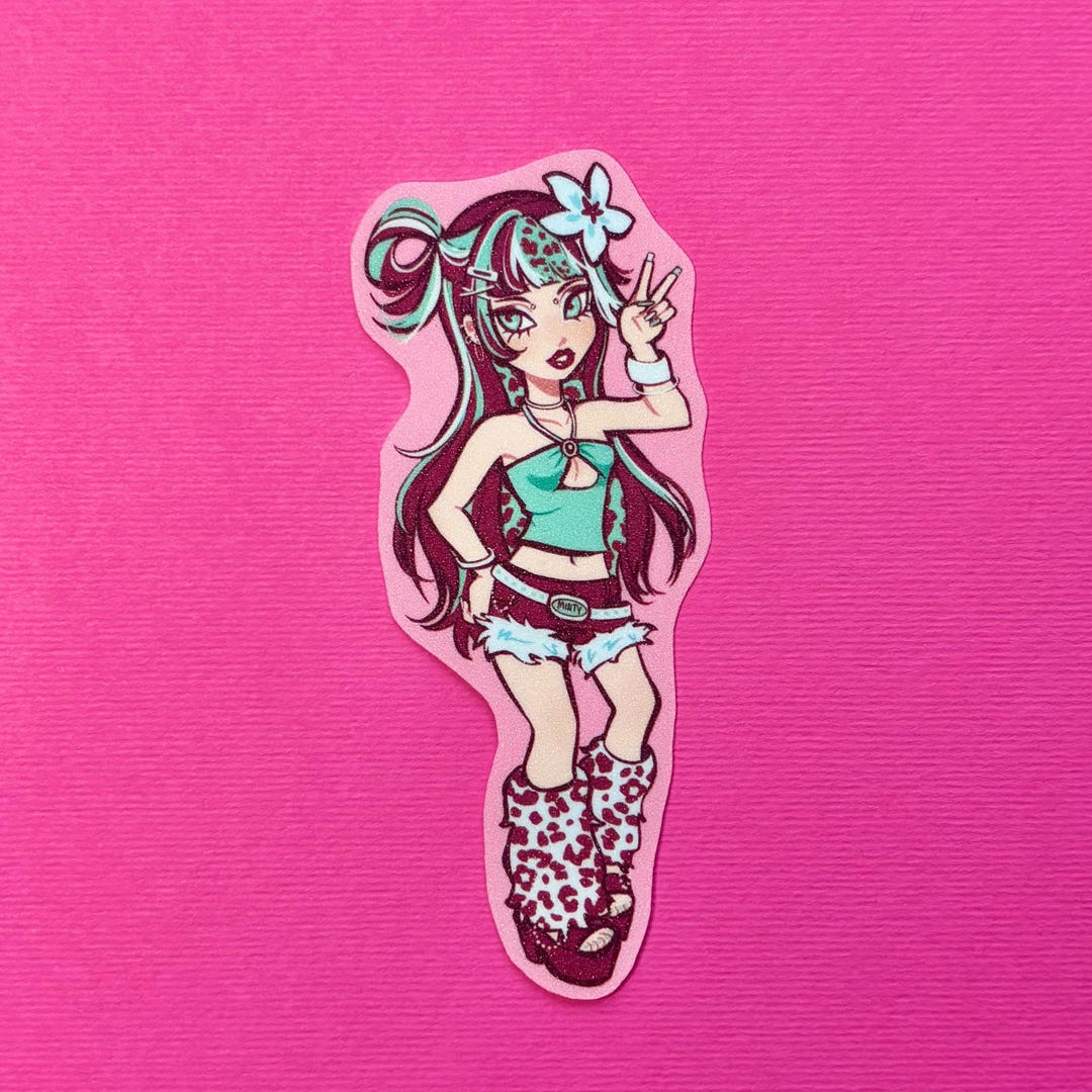 Mint Chocolate Gyaru Vinyl Sticker - Etsy
