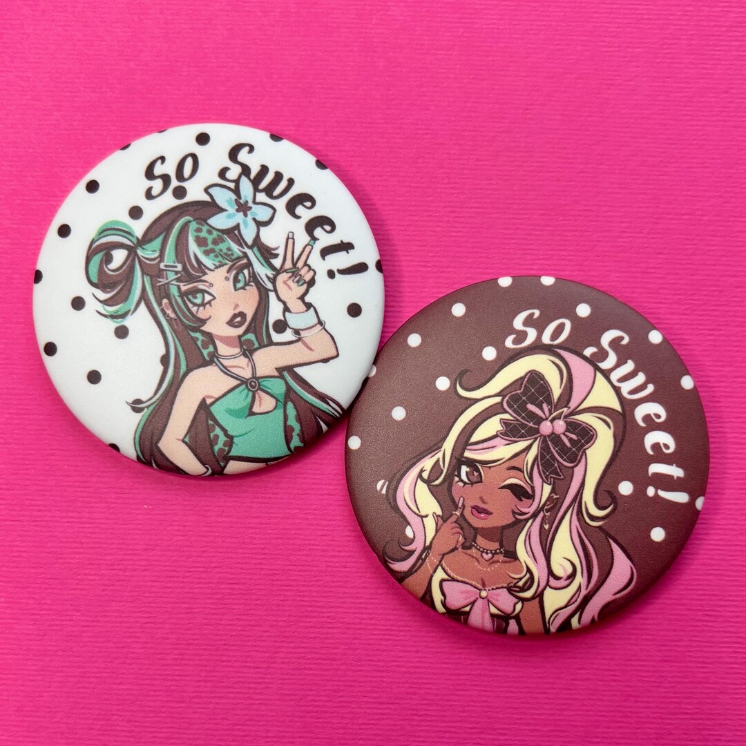 So Sweet Button Pins - Etsy